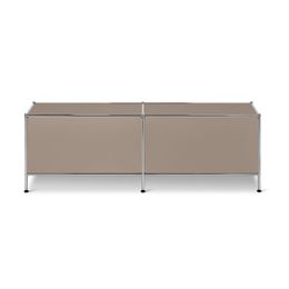 Tchibo - Lowboard Metall &raquo;Cn3&laquo; mit 2 Klappen - 152x40x51,5cm - taupe - Stahl / Aluminium / Kunststoff