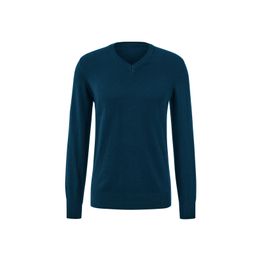Tchibo - Pullover mit V-Ausschnitt - Herren - Gr. S - petrol