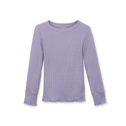 Tchibo - Rippshirt - M&auml;dchen - Gr. 122/128 - lila/gestreift