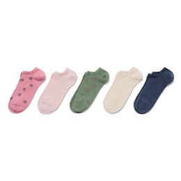 Tchibo - 5 Paar Sneakersocken - Damen - Gr. 39-42 - mehrfarbig