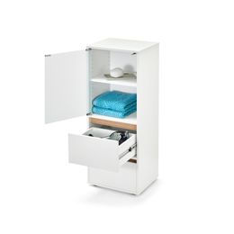 Tchibo - Sideboard - 41x35x111,5cm - braun - Holz / Glas