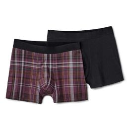 Tchibo - 2 Slipboxer - Herren - Gr. L/6 - schwarz/kariert