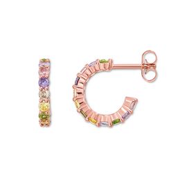 Tchibo - 925 Silber Creolen Multicolor - gold