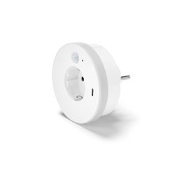 Tchibo - LED-Nachtlicht mit Steckdose und USB-C-Buchse - weiß
