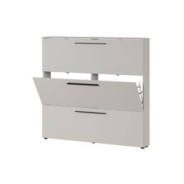 Tchibo - Schuhschrank »Utah« - 140x129x19cm - schwarz - Holz