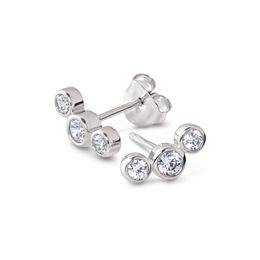 Tchibo - 925 Silber Ohrstecker Zirkoniabogen - silber