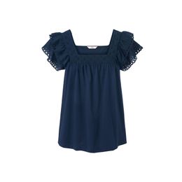 Tchibo - Shirt mit Stickerei - Damen - Gr. XXL - dunkelblau