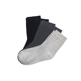 Tchibo - 5 Paar Socken - Damen - Gr. 39-42 - dunkelgrau