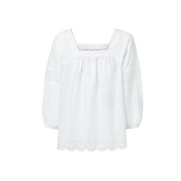 Tchibo - Bluse mit Stickerei - Damen - Gr. 38 - weiß