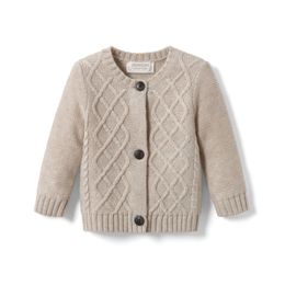 Tchibo - Baby-Grobstrickjacke mit RWS-zertifizierter Wolle - Herren - Gr. 86/92 - beige