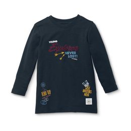 Tchibo - Langarmshirt - Jungen - Gr. 146/152 - dunkelblau/print