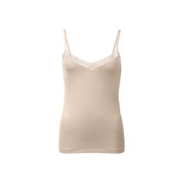 Tchibo - Hemdchen mit Spitze - Damen - Gr. M - beige