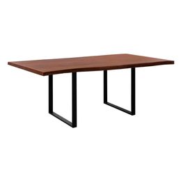 Eglo Tisch akazie dunkel - 200x100x76cm - dunkelbraun - Akazienholz / Metall