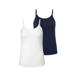 Tchibo - 2 Hemdchen - Damen - Gr. XL - dunkelblau
