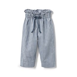 Tchibo - Culotte mit Leinen - Mädchen - Gr. 122/128 - weiß/kariert