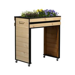 Tchibo - Hochbeet - 47x77x88cm - schwarz - Kiefernholz