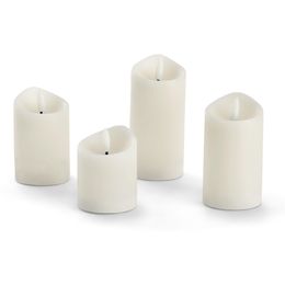 Tchibo - 4 LED-Echtwachskerzen - creme