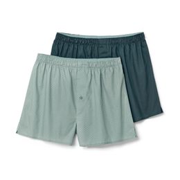 Tchibo - 2 Web-Boxershorts - Herren - Gr. Xl/7 - petrol/print
