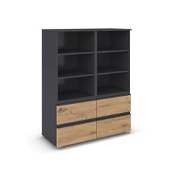 Rauch Kommode »Joel« - 93x42x119cm - grau - Holz