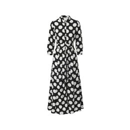 Tchibo - Gepunktetes Blusenkleid - Damen - Gr. 42 - schwarz/gepunktet
