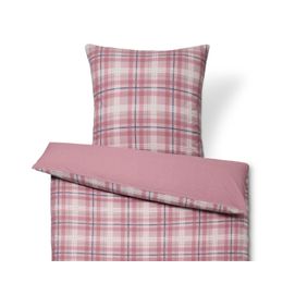 Tchibo - Biber-Bettwäsche - rosé