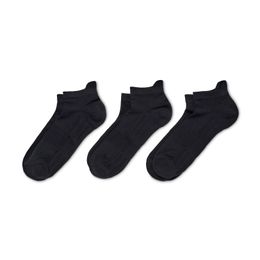Tchibo - 3 Paar Unisex-Profi-Laufsocken - Unisex - Gr. 43-46 - schwarz