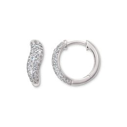Tchibo - 925 Silber Creolen Wave - silber