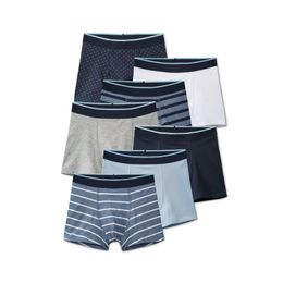Tchibo - 7 Jungen-Slipboxer - Jungen - Gr. 122/128 - dunkelblau/gestreift