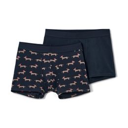 Tchibo - 2 Slipboxer - Herren - Gr. Xxl/8 - dunkelblau/print