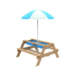 TP Toys Spieltisch mit Sonnenschirm - wei&szlig;