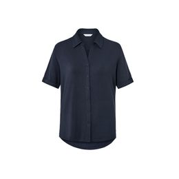 Tchibo - Blusenshirt mit Knopfleiste - Damen - Gr. XXL - dunkelblau