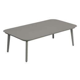 Leco Lounge-Set inkl. Tisch - 180x75x75cm - anthrazit - Aluminium / Polyester / Schaumstoff