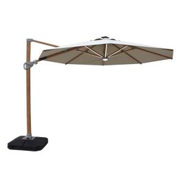 Leco LED-Ampelschirm* - 86x86x19cm - anthrazit - Aluminium / Polyester / Polyester