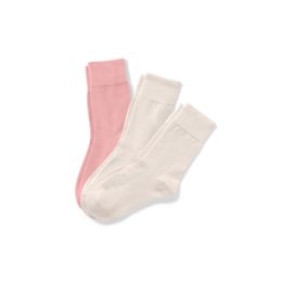 Tchibo - 3 Paar Socken - Damen - Gr. 35-38 - rosa