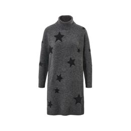 Tchibo - Strickkleid mit Rollkragen - Damen - Gr. L - dunkelgrau