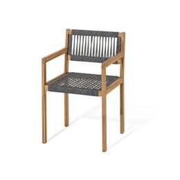 Tchibo - Balkon-Set mit Textilgeflecht - 110x65,5x75cm - grau - Akazienholz / Stahl / Polypropylen