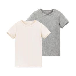 Tchibo - 2 Unterhemden - Jungen - Gr. 110/116 - creme