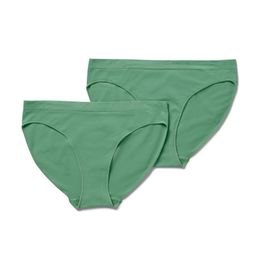 Tchibo - 2 Seamless-Slips - Damen - Gr. S - gr&uuml;n
