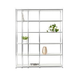 Tchibo - Offenes Regal Metall &raquo;Cn3&laquo; - 155x40x194,5cm - chrom - Stahl / Kunststoff / Kunststoff