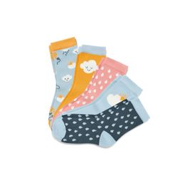 Tchibo - 5 Kinder-Socken - Baby - Gr. 23-26 - hellblau