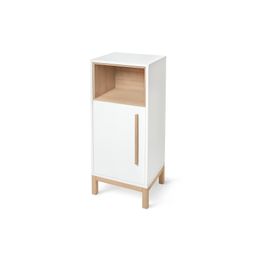 Tchibo - Flacher Bad-Beistellschrank »Eklund« - 39x35x89,5cm - braun - Holz / Eichenholz