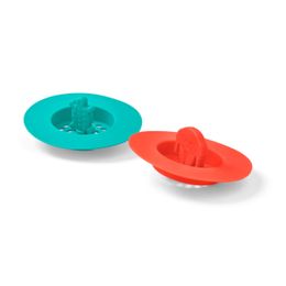 Tchibo - 2 Abflusssiebe aus Silikon - orange