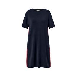 Tchibo - Sweatkleid mit Galonstreifen - Damen - Gr. XL - dunkelblau