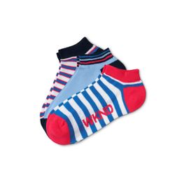 Tchibo - 3 Paar Kinder-Sneakersocken - Kinder - Gr. 35-38 - dunkelblau/gestreift