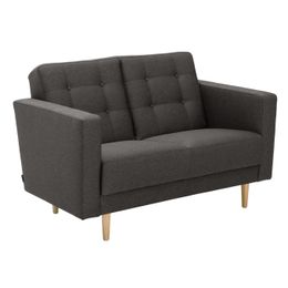 Tchibo - 2-Sitzer-Sofa &raquo;Janny&laquo; - 128x83x81cm - anthrazit - Polyester / Holz / Eschen-Massivholz