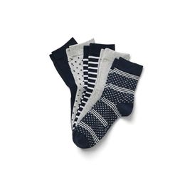 Tchibo - 5 Paar Socken - Damen - Gr. 39-42 - dunkelblau