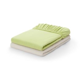 Tchibo - 2 Baby-Spannbettlaken - wei&szlig;