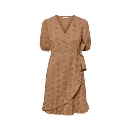 Tchibo - Kleid mit Lochstickerei - Damen - Gr. 44 - terrakotta