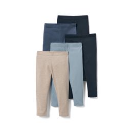 Tchibo - 5 Kinder-Leggings - Gr. 122/128 - dunkelblau