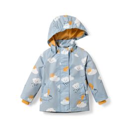 Tchibo - Kleinkind-Thermo-Regenjacke - Herren - Gr. 110/116 - hellblau/print